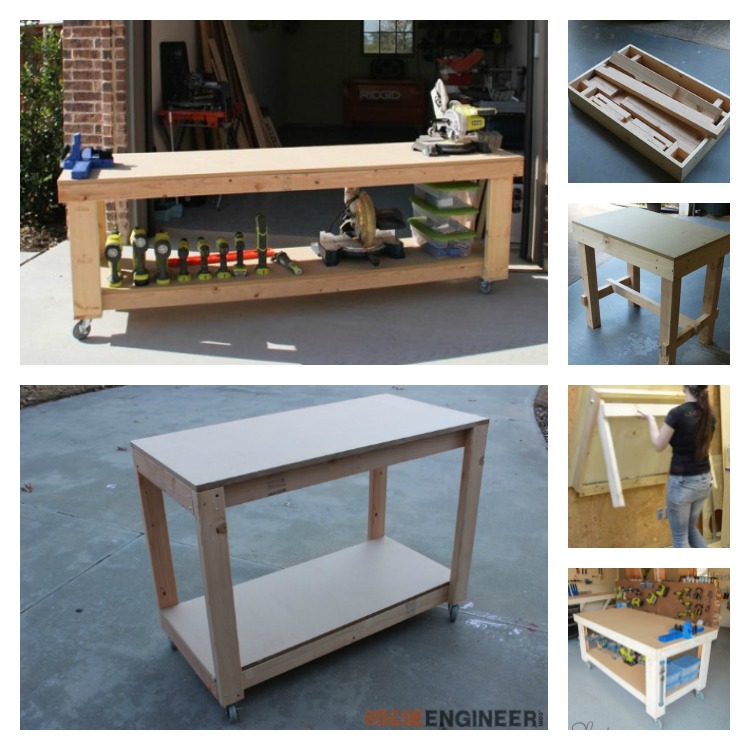 5 workbench ideas for a small workshop 1 - Saws on Skates