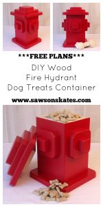 DIY Dog Treats Fire Hydrant Container