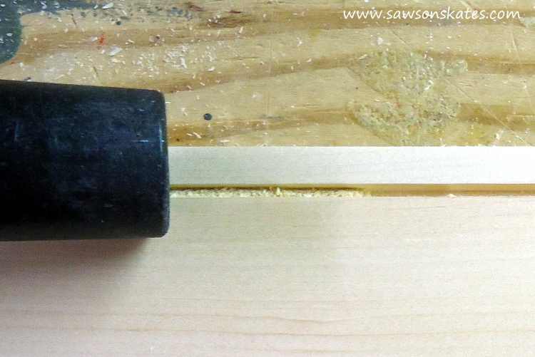 diy wood window cleaning dado - Saws on Skates