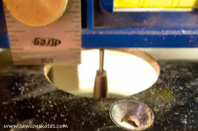 diy wood window setting depth of bit - Saws on Skates