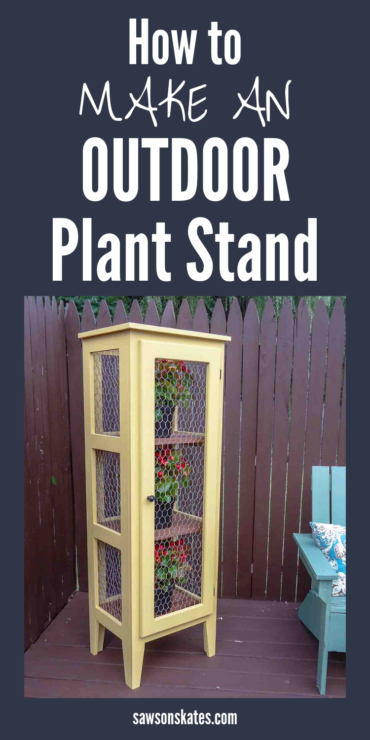 How to Make an Outdoor Plant Stand (Free Plans!) | Saws on Skates®