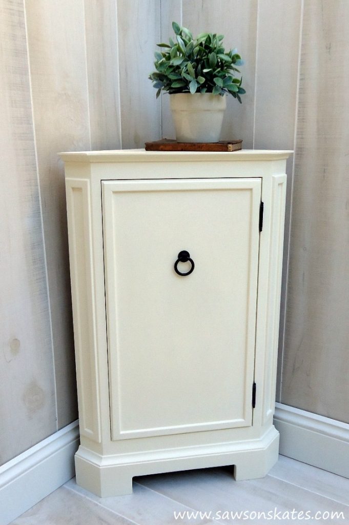 DIY Corner Cabinet Inspired by Catalog Retailer (Free Plans) | Saws on ...