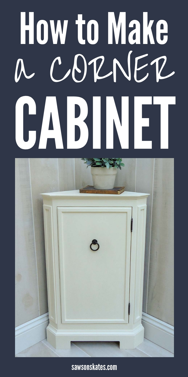 DIY Corner Cabinet Inspired by Catalog Retailer (Free Plans) | Saws on ...