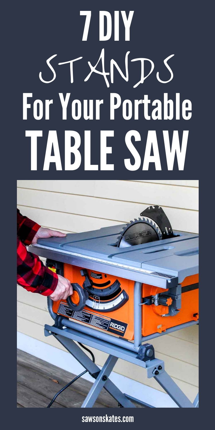 7 DIY Table Saw Stations for a Small Workshop | Saws on Skates®