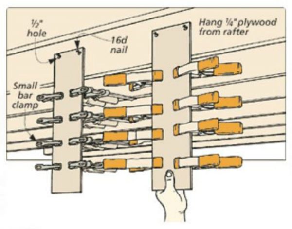 7 Clever Clamp Storage Ideas for a Small Workshop