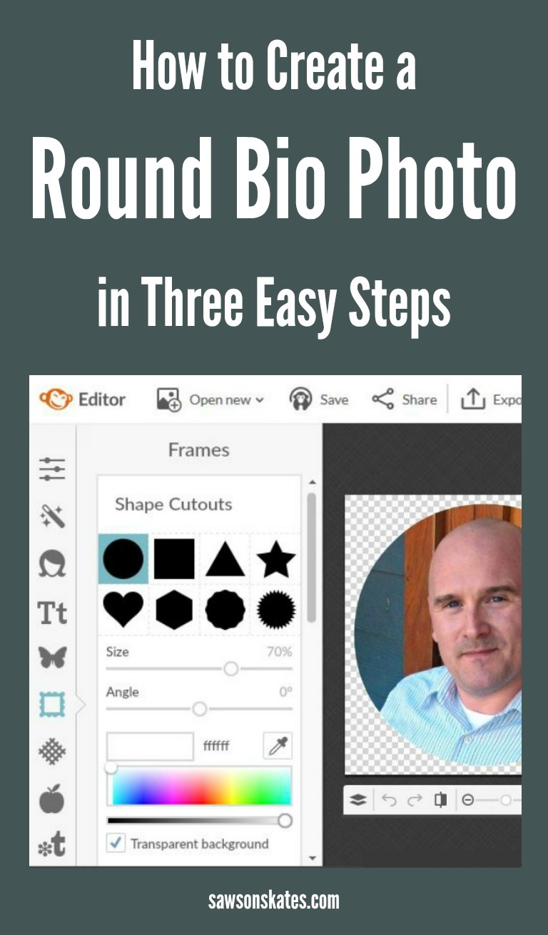 round bio photo pin - Saws on Skates