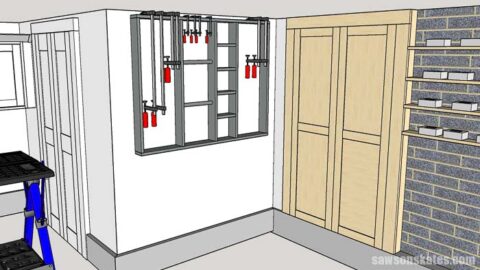 My 12x13 Small Woodshop Layout (Space-Saving Ideas) | Saws on Skates®