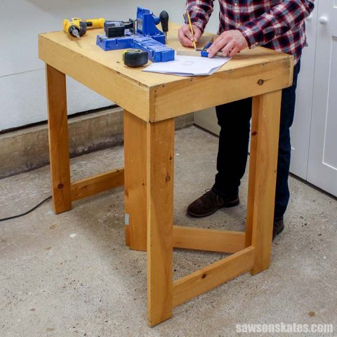 DIY Folding Workbench (Simple and Sturdy) | Saws on Skates®
