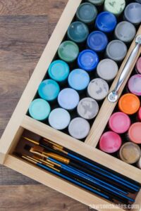 DIY Craft Paint Orgnanizer (2 oz Acrylic Paint Storage) | Saws on Skates®