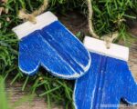 DIY Mitten Christmas Ornaments (No Sew) | Saws on Skates®