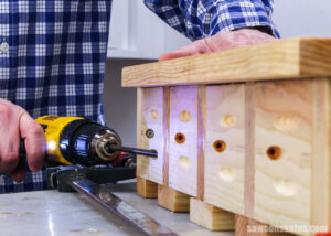 DIY Drill Holder (Cordless Drill Storage Rack Plans) | Saws on Skates®