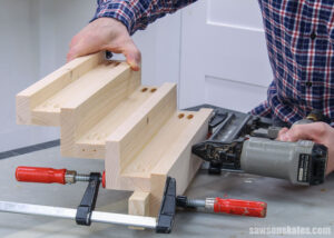 DIY Tiered Spice Rack (Plans + Template) | Saws on Skates®