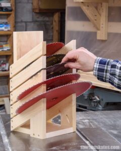 DIY Saw Blade Holder (Easy-to-Make Storage Rack) | Saws on Skates®