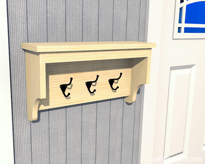 How To Build A DIY Wall Mount Coat Rack with Shelf Saws On Skates How To Build A DIY Wall Mount Coat Rack with Shelf Saws On Skates