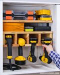 DIY Drill Holder (Cordless Drill Storage Rack Plans) | Saws on Skates®