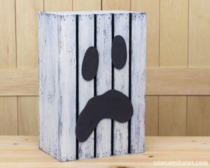 DIY Spooky Ghost Lantern (Includes Pattern) | Saws on Skates®