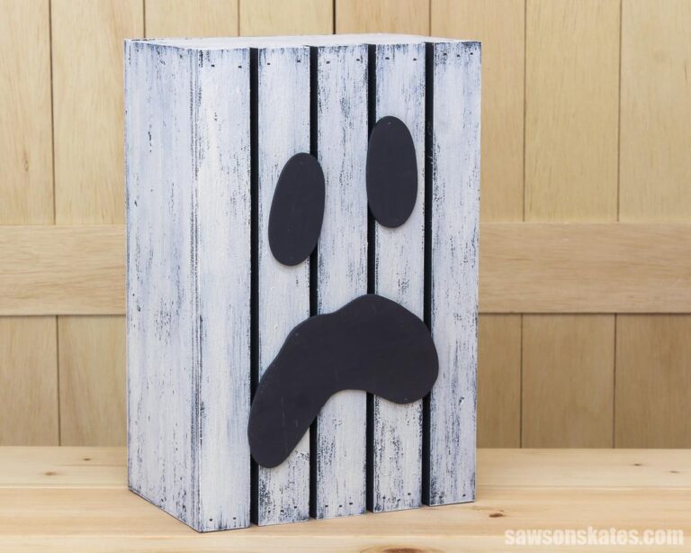 DIY Spooky Ghost Lantern (Includes Pattern) | Saws on Skates®