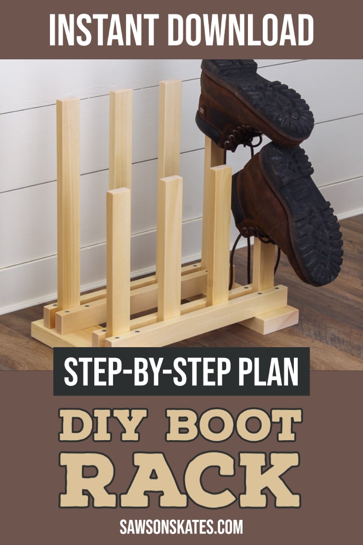 DIY Boot Rack (Easy to Make + Only 2 Tools) | Saws on Skates®