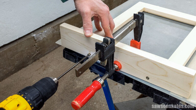 DIY Picture Frame with Shelf (4 Easy Steps) | Saws on Skates®
