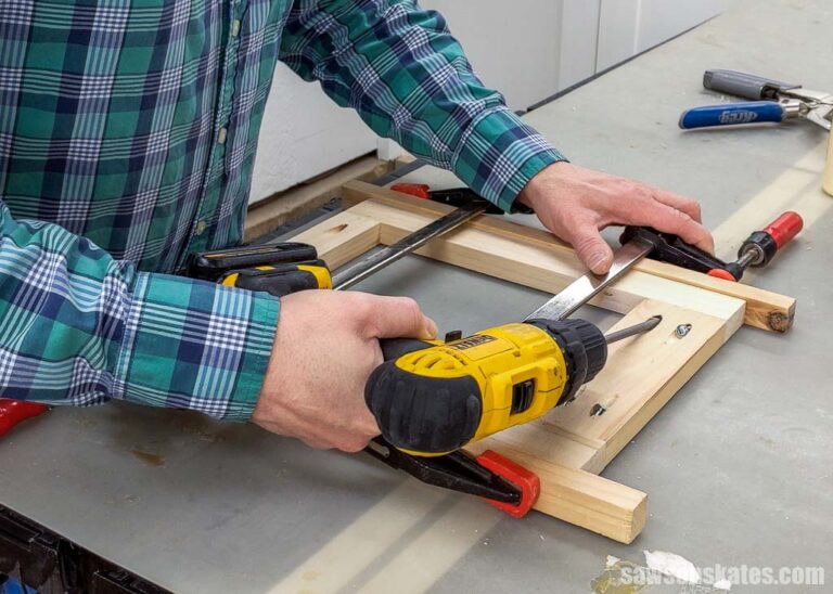 DIY Picture Frame with Shelf (4 Easy Steps) | Saws on Skates®