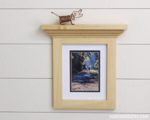 DIY Picture Frame with Shelf (4 Easy Steps) | Saws on Skates®