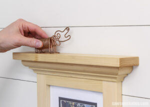 DIY Picture Frame with Shelf (4 Easy Steps) | Saws on Skates®