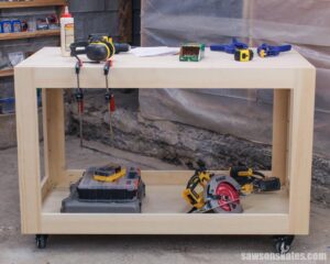DIY Workshop Utility Cart (Only 3 Tools) | Saws on Skates®