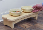 Easy DIY Dog Bowl Stand (Bone-Shaped!) | Saws on Skates®