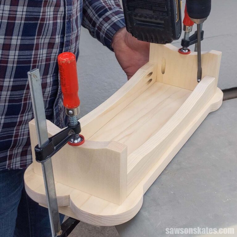 Easy DIY Dog Bowl Stand (Bone-Shaped!) | Saws on Skates®
