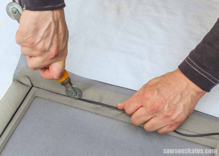 How to Replace Window Screen Mesh (Easier Than You Think) | Saws on Skates®