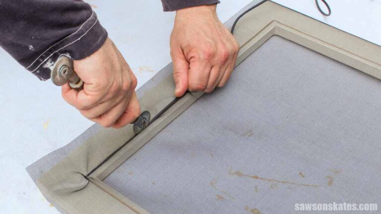How to Replace Window Screen Mesh (Easier Than You Think) | Saws on Skates®