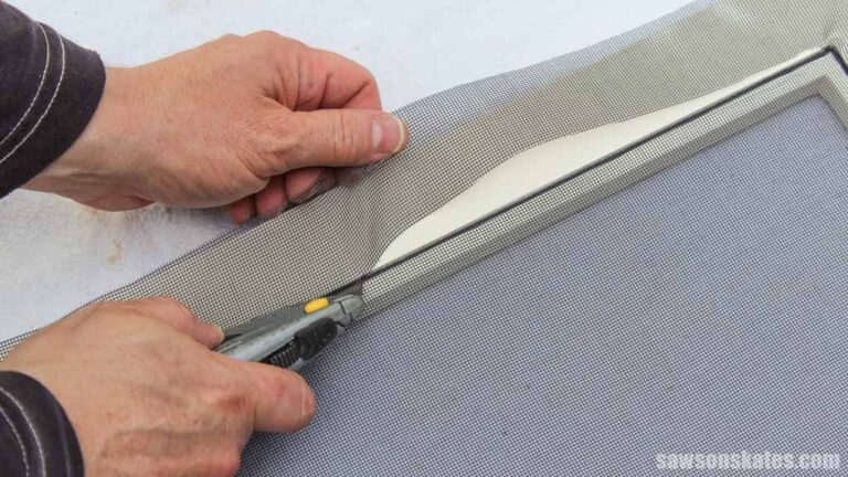 How to Replace Window Screen Mesh (Easier Than You Think) | Saws on Skates®