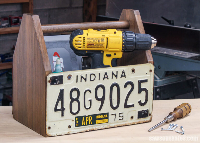 DIY Wooden Tool Tote (Rustic & Versatile) | Saws on Skates®