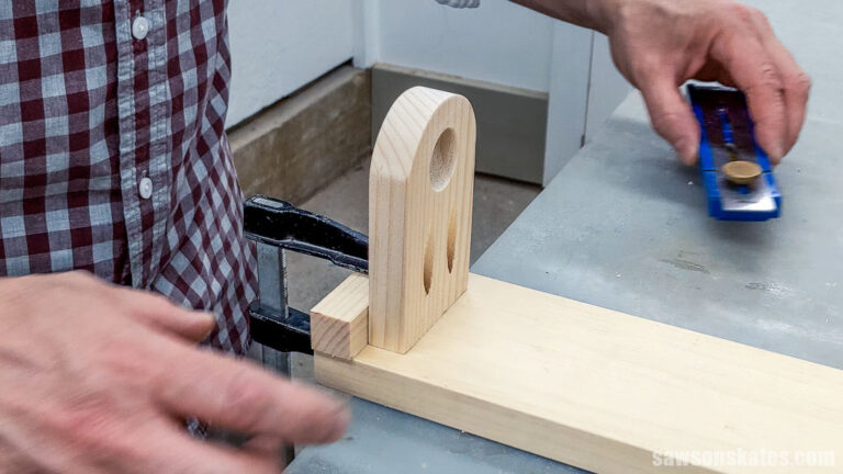 DIY Workshop Paper Towel Holder (Quick & Easy) | Saws on Skates®