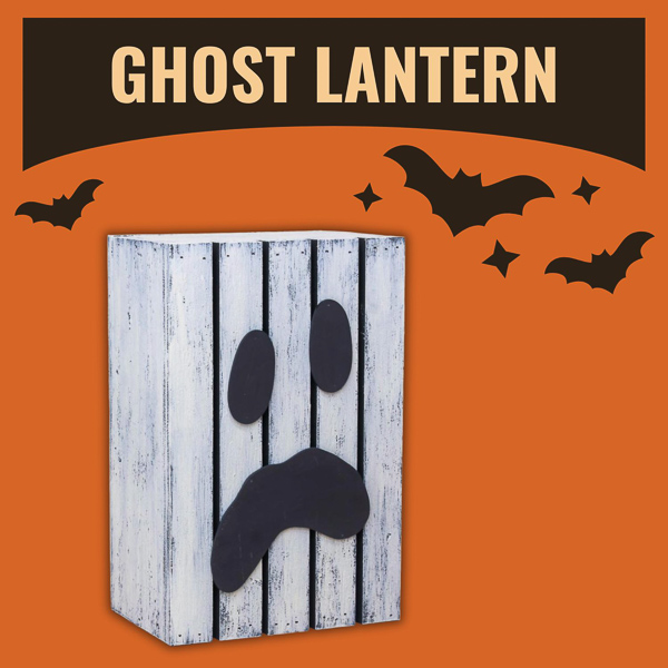 DIY Spooky Ghost Lantern (Includes Pattern) | Saws on Skates®