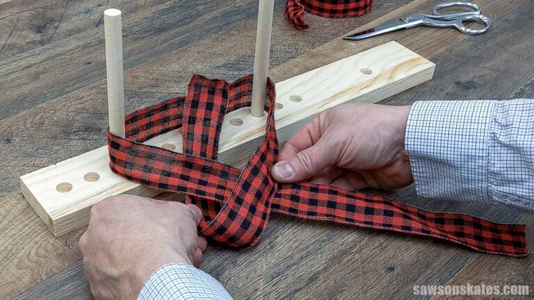 DIY Wooden Dowel Bow Maker (Perfect Bows Every Time) | Saws on Skates®