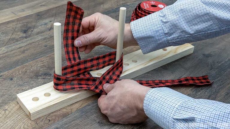 DIY Wooden Dowel Bow Maker (Perfect Bows Every Time) | Saws on Skates®