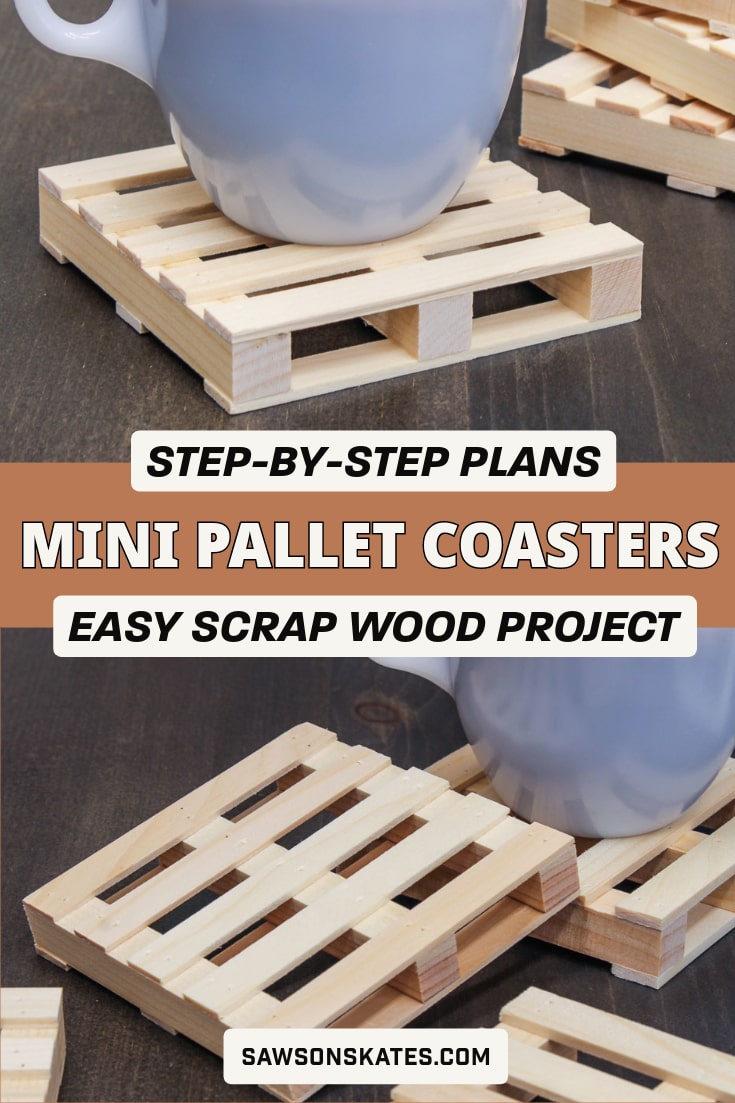 DIY Mini Pallet Coasters (Fun & Functional) | Saws on Skates®