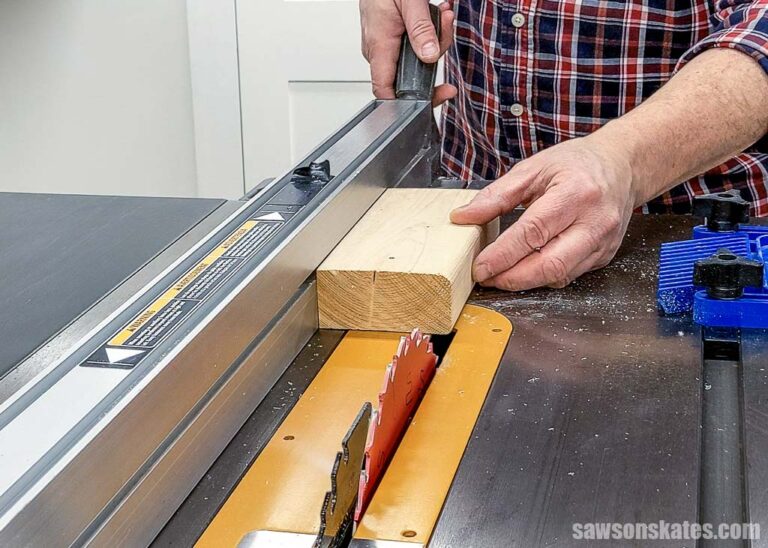 How to Cut 2×4s Lengthwise (With a Table Saw) | Saws on Skates®