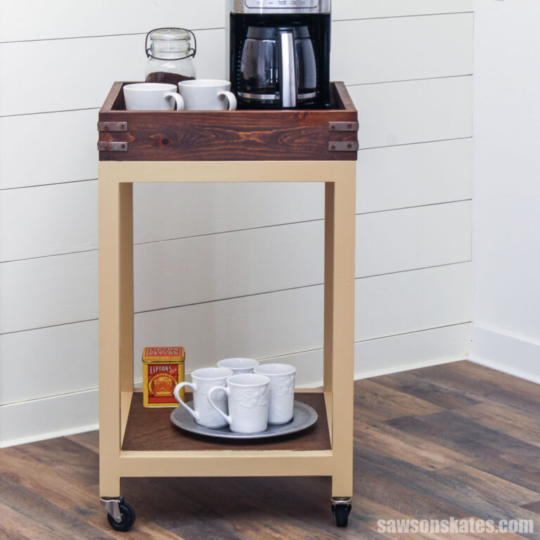 DIY Coffee Cart (with Serving Tray) | Saws on Skates®