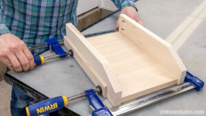 DIY Wall-Mounted Key Cabinet (Simple and Rustic) | Saws on Skates®