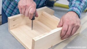 DIY Wall-Mounted Key Cabinet (Simple and Rustic) | Saws on Skates®
