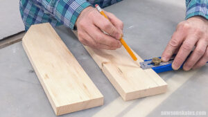 DIY Wall-Mounted Key Cabinet (Simple and Rustic) | Saws on Skates®