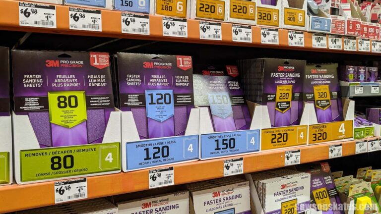 how-to-sand-wood-diy-furniture-sandpaper-display-1 - Saws on Skates