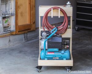 Easy DIY Air Compressor Cart (With Storage)