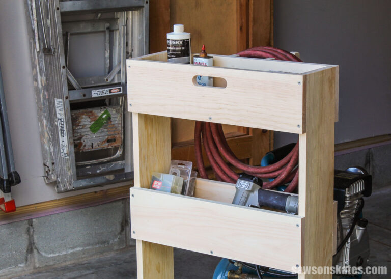 Easy DIY Air Compressor Cart (With Storage)