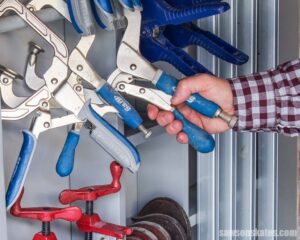 DIY Wall-Mounted Clamp Rack (Easy & Customizable) | Saws on Skates®