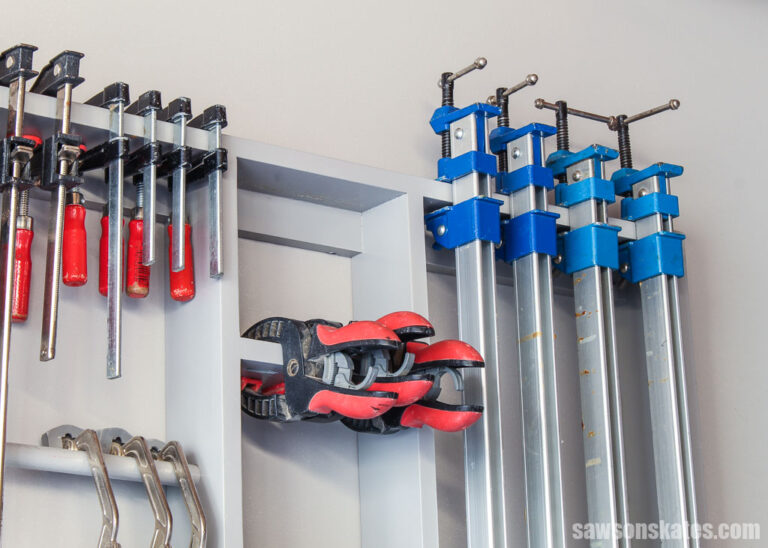 DIY Wall-Mounted Clamp Rack (Easy & Customizable) | Saws on Skates®