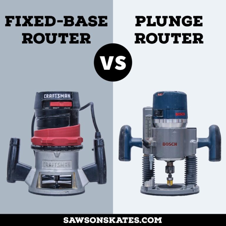 Plunge Router vs Fixed-Base (Which is Right for You?) | Saws on Skates®