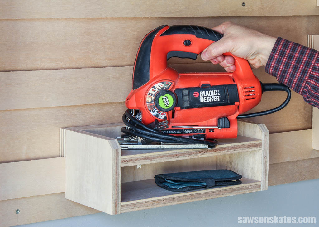 DIY French Cleat Jigsaw Holder (& Blade Storage) | Saws on Skates®